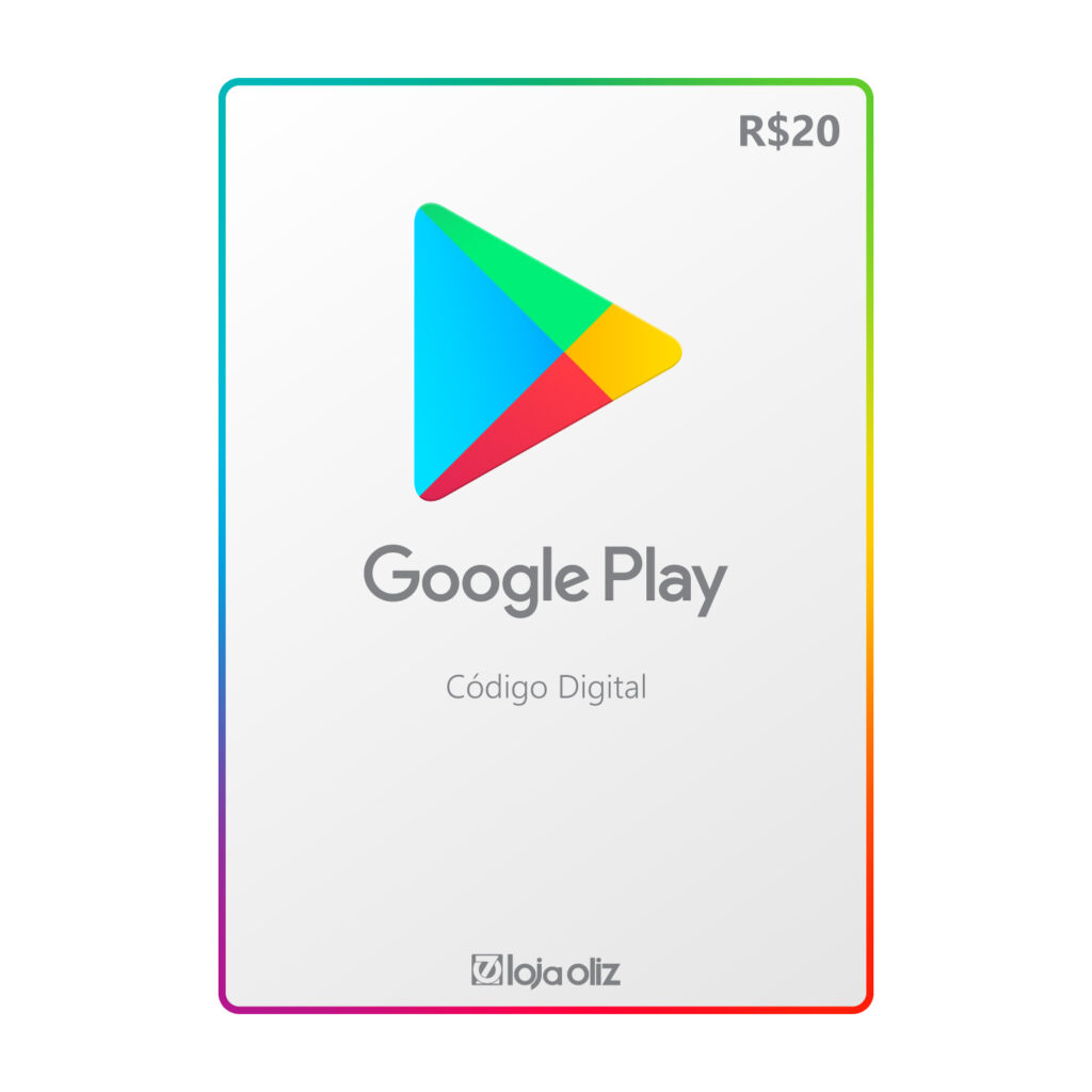 R$20 Gift Card Google Play - Código Digital na Loja Oliz